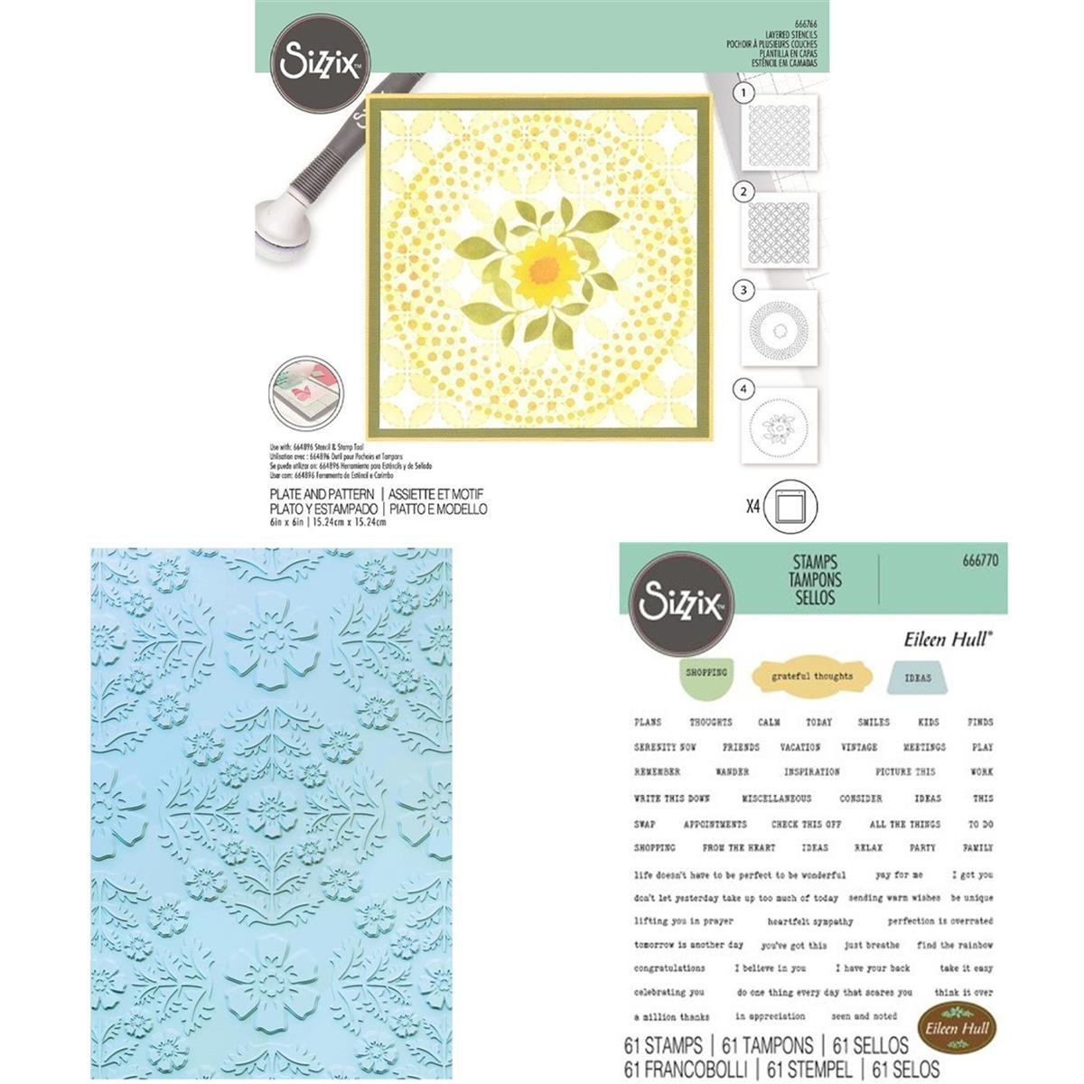 NEW! Decorative Enhancements Bundle By Eileen Hull, Inc; Stamps ...