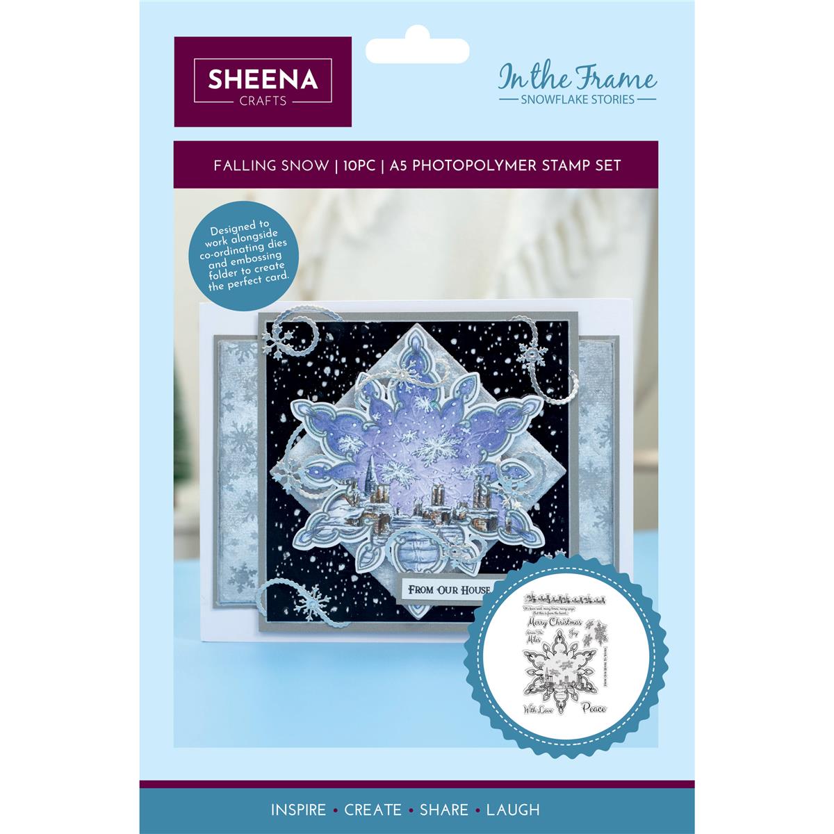 Sheena Douglass In The Frame Snowflake Stories Photopolymer Stamp ...