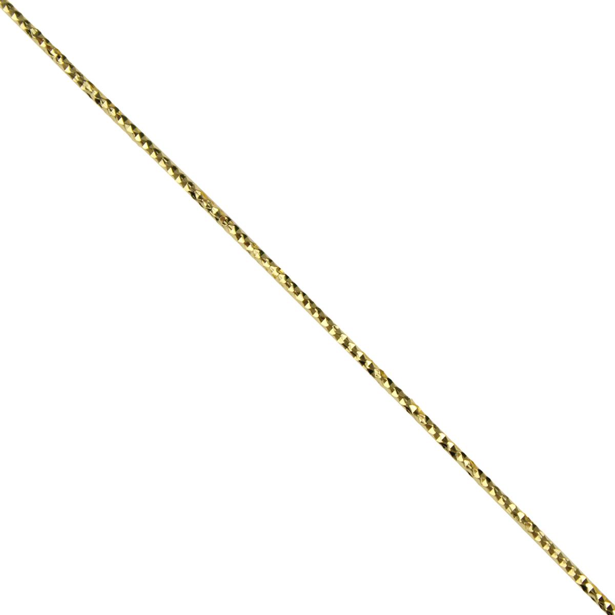 Gold Plated 925 Sterling Silver Diamond Cut Wire, Approx 1.2mm x 30cm ...