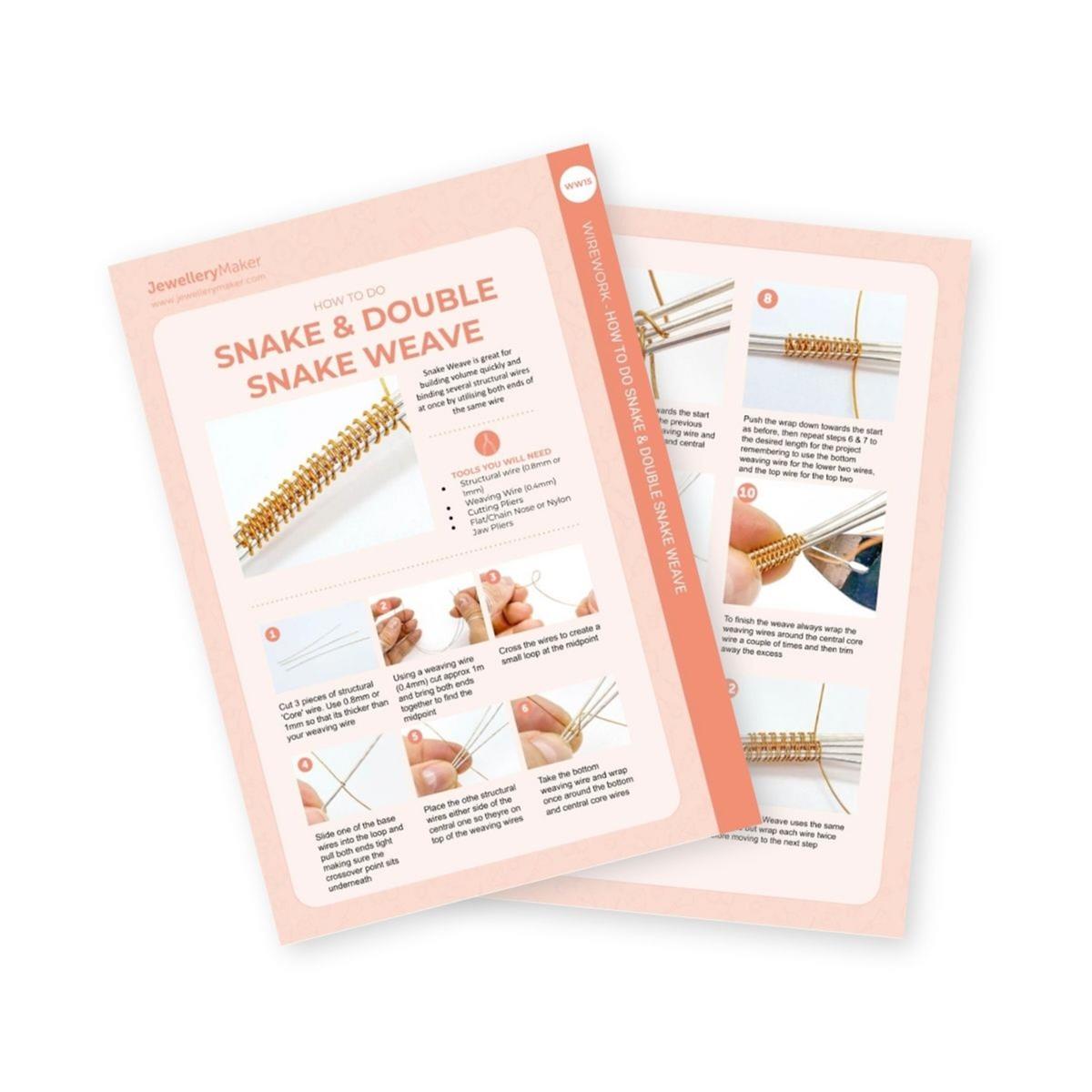 Introduction to Wirework: How to do a Snake & Double Snake Weave ...