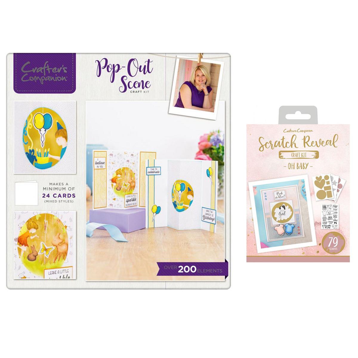 Crafter's Companion Card Making Kit 2 - Pop-Out Scene & Oh Baby (Over ...