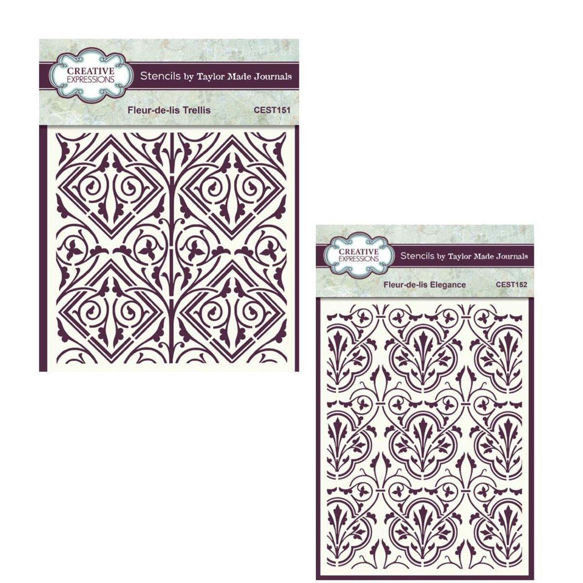 Creative Expressions Chateau Garden Collection - Set of 2 Stencils | HobbyMaker