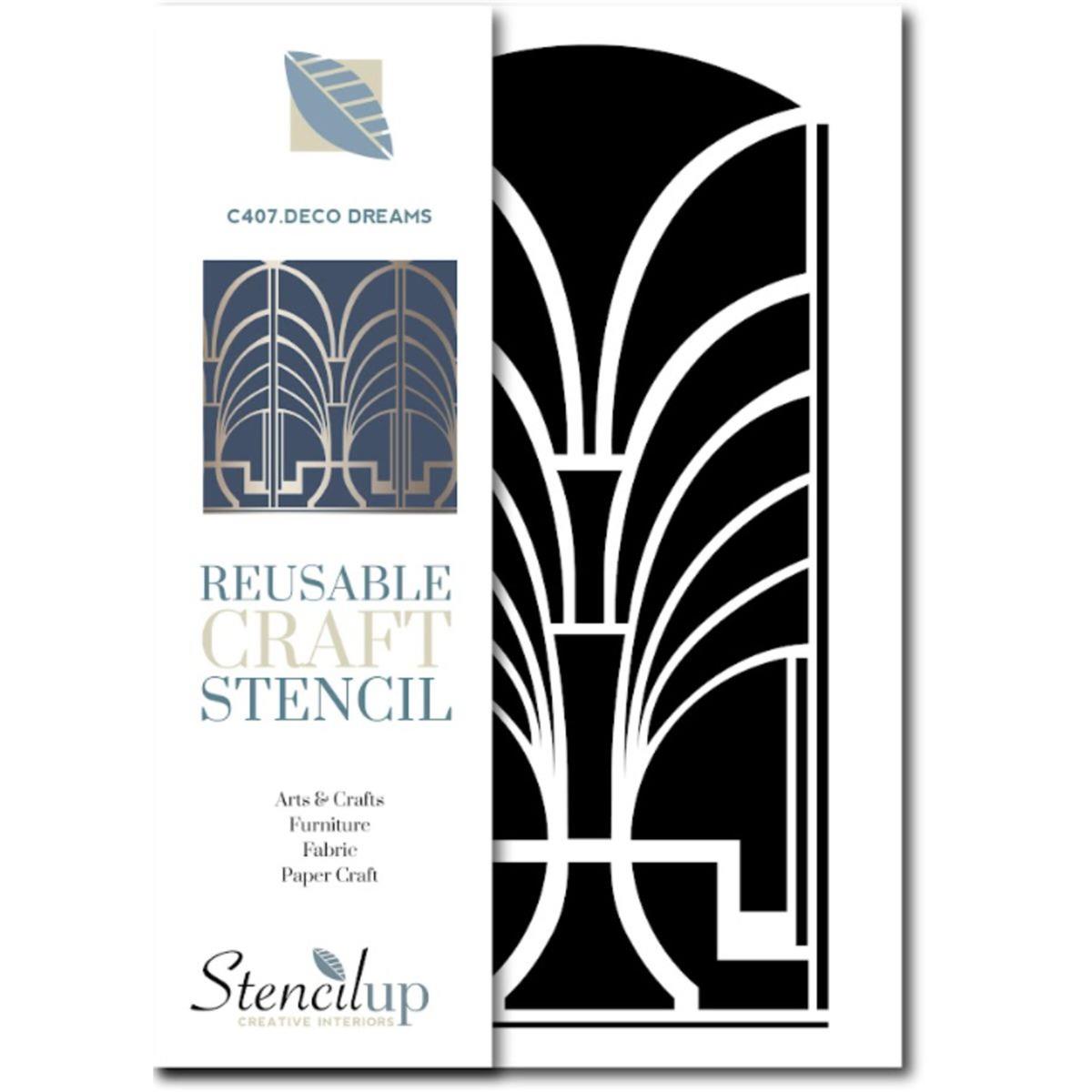 Stencil Up Deco Dreams A4 Adhesive-Backed Stencil | SewingStreet