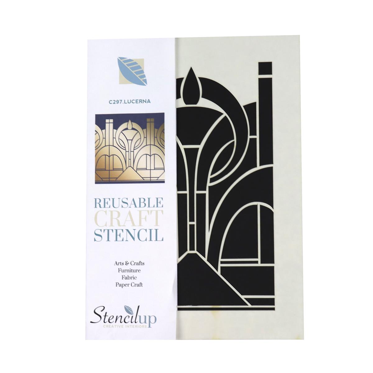 Stencil Up Lucerna A4 Adhesive-Backed Stencil | SewingStreet