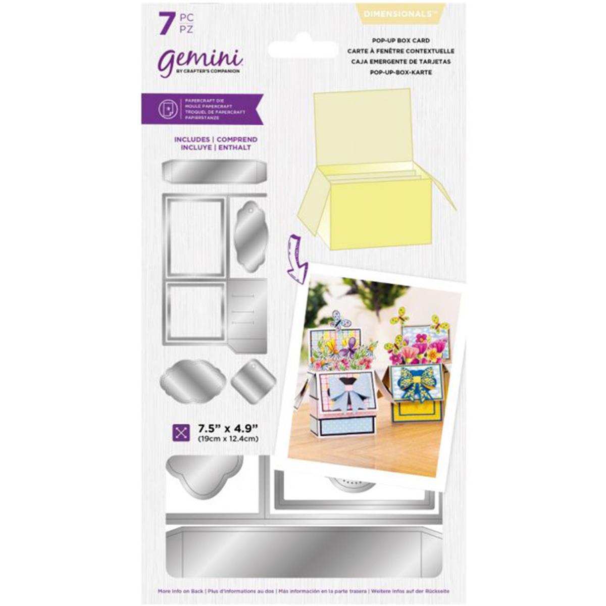 Gemini Dimensionals Pop-Up Box Base Die - 7PC | HobbyMaker