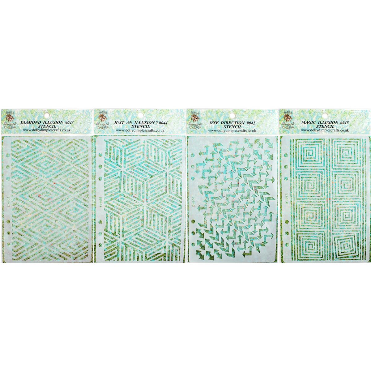 Dolly Dimples - Stencil Bundle - Set of 4 Stencils | HobbyMaker