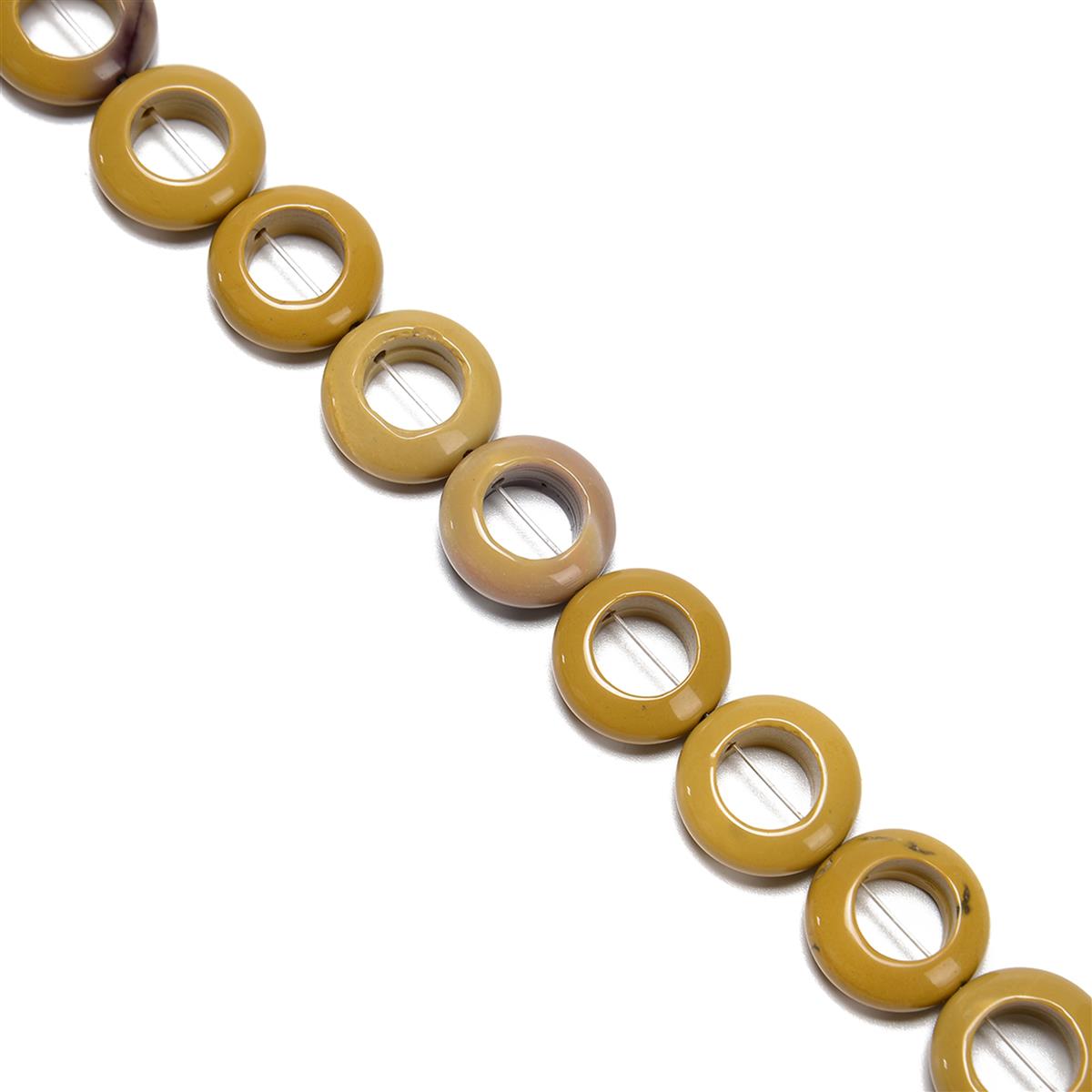 200cts Mookite Loops, Approx 18mm, 38cm Strand | JewelleryMaker