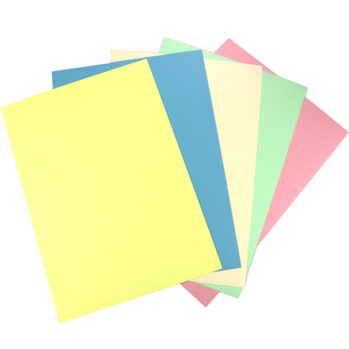 A4 Pastel Colour Card Pack in Assorted Colours - 210gsm - 50 Sheets ...