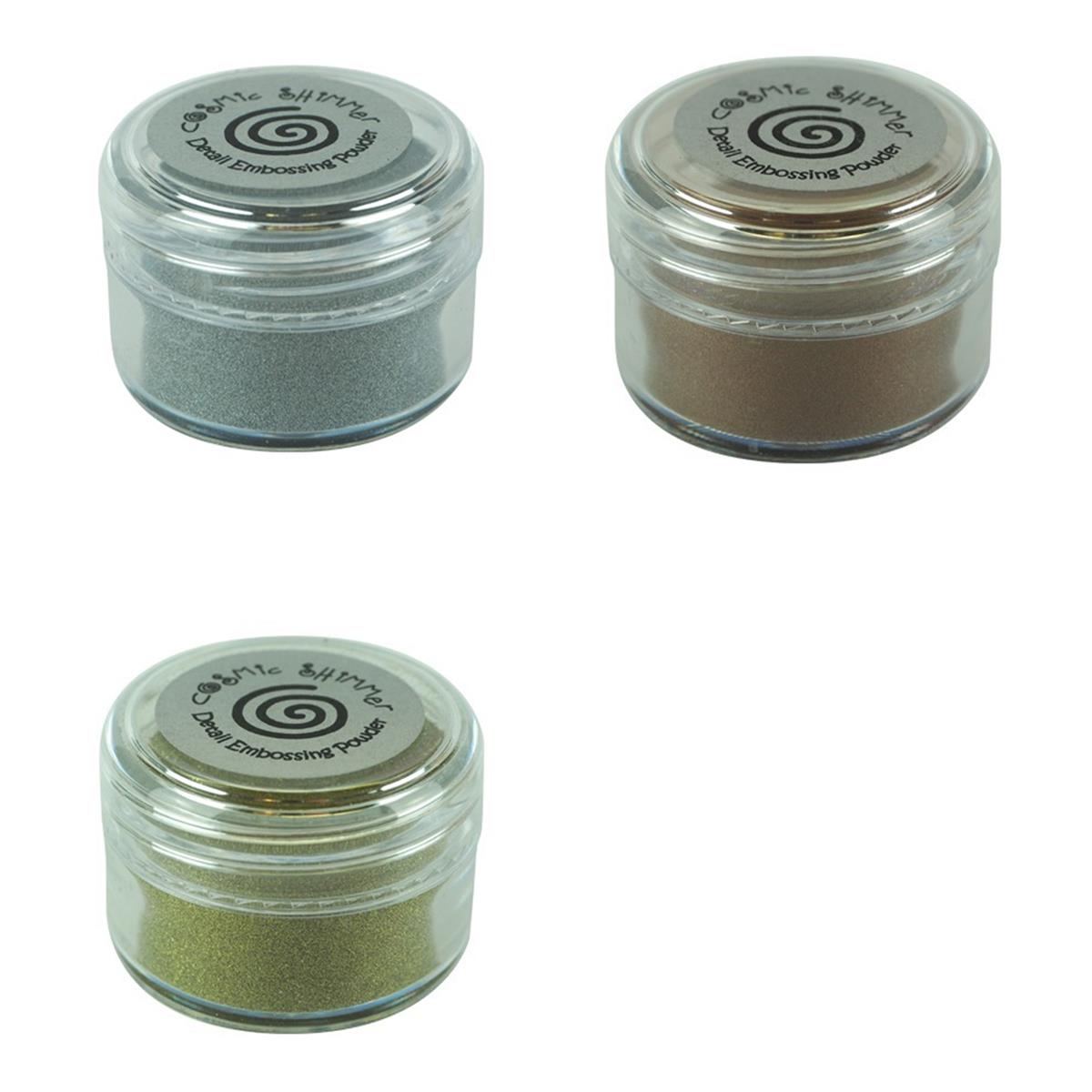 Cosmic Shimmer Detail Embossing Powder - Set of 3 | HobbyMaker