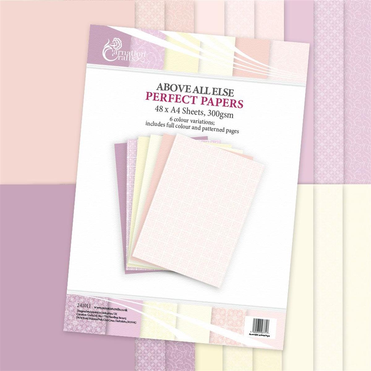 Carnation Crafts Above All Else A4 Perfect Papers 300gsm 48 sheets ...