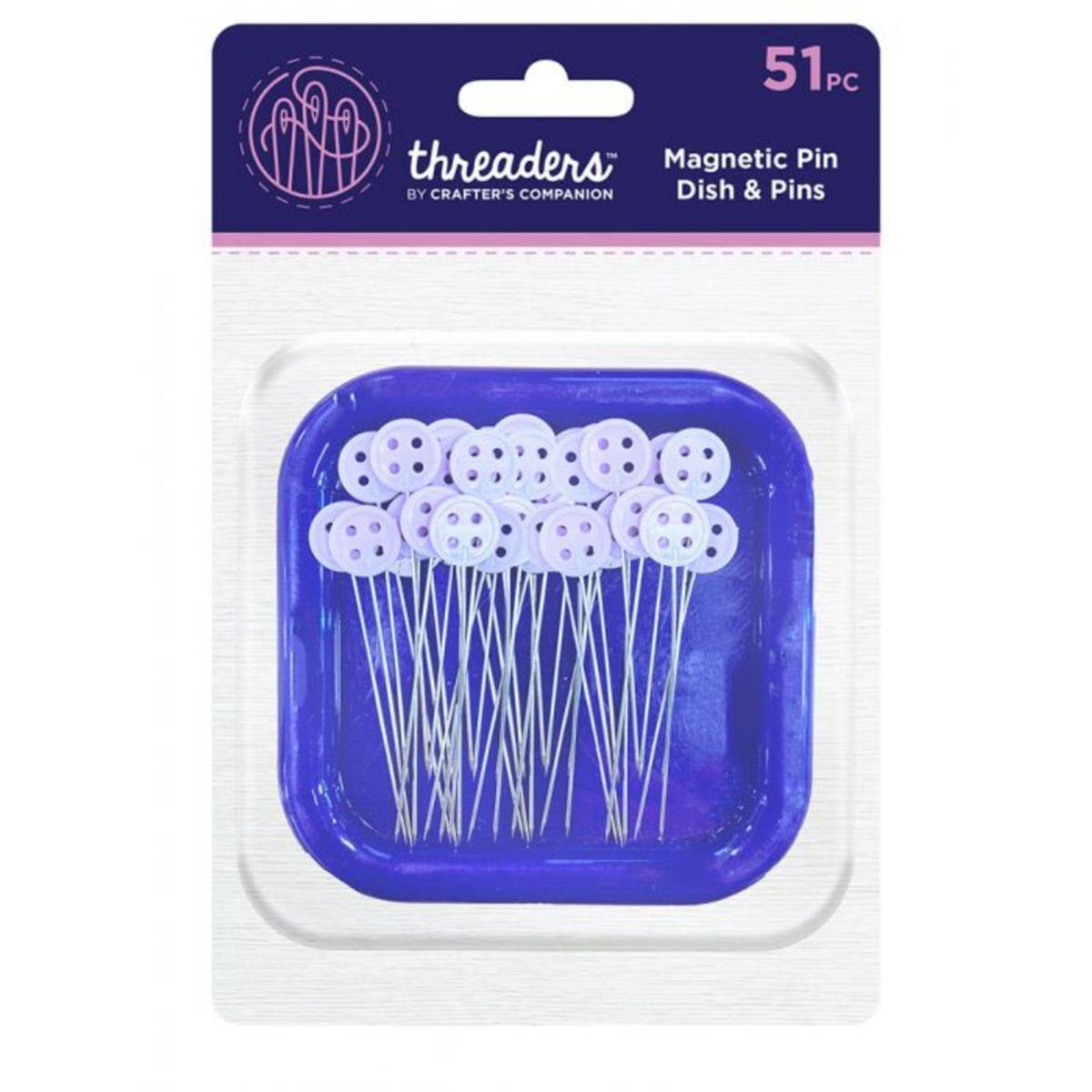 Threaders - Magnetic Pin Dish & Pins (51PC) | HobbyMaker