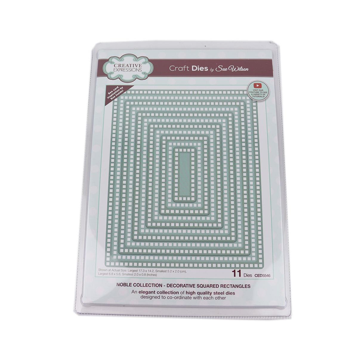 Creative Expressions Sue Wilson Decorative Squared Rectangles Craft Die ...