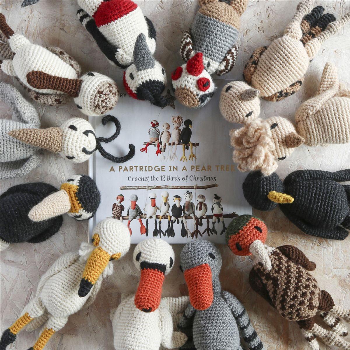 TOFT's Twelve Birds Of Christmas Yarn Bundle with FREE Pattern Book ...
