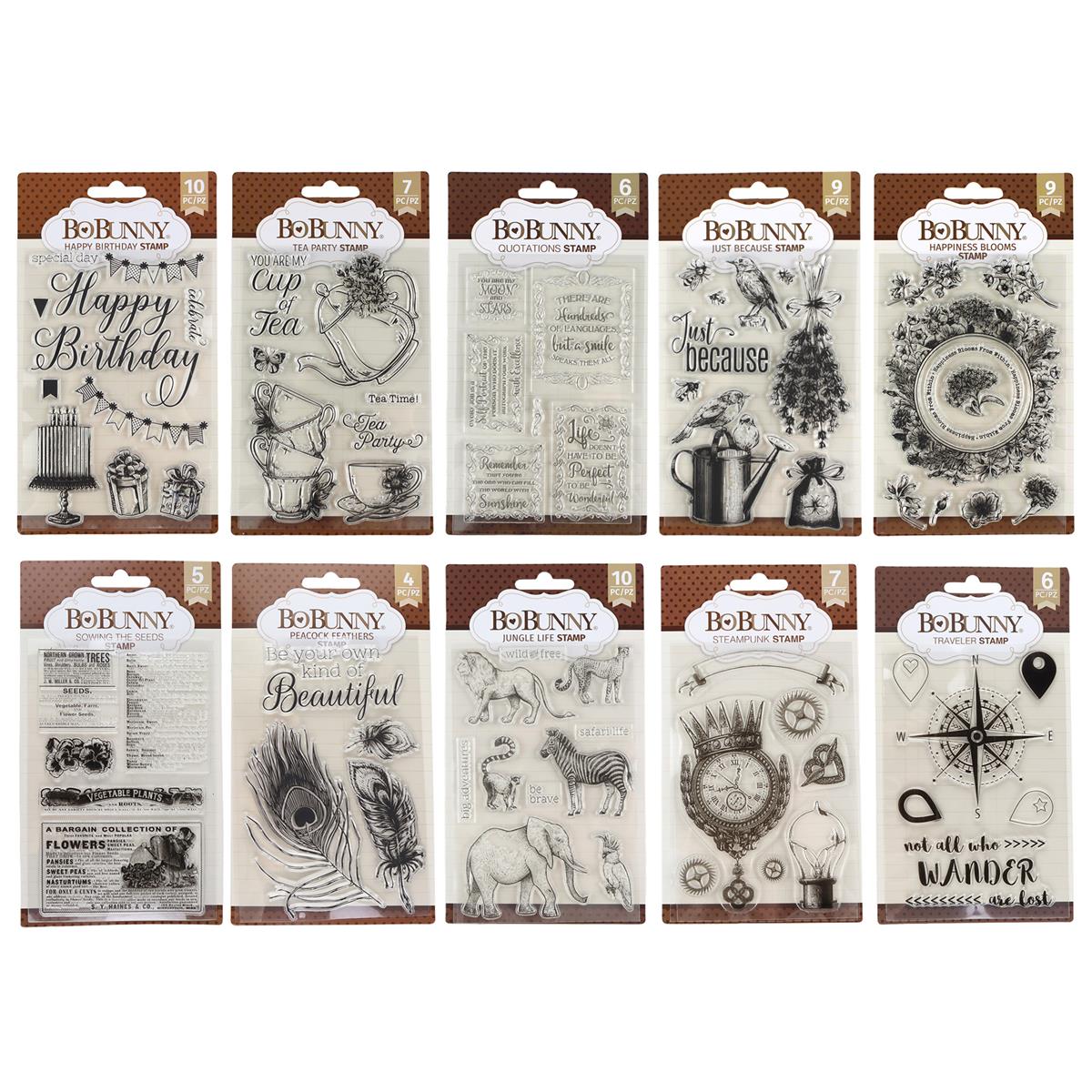 Liam's Special! Inc; 10 x Bo Bunny Stamp sets! | HobbyMaker