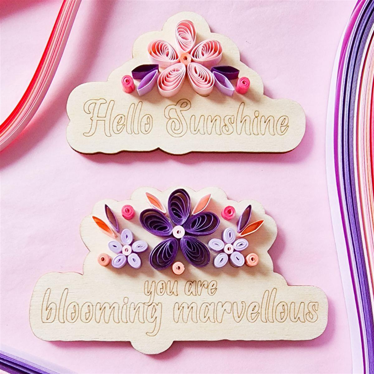 TillyViktor - Blooming Sentiments Mini Quilling Kit | HobbyMaker