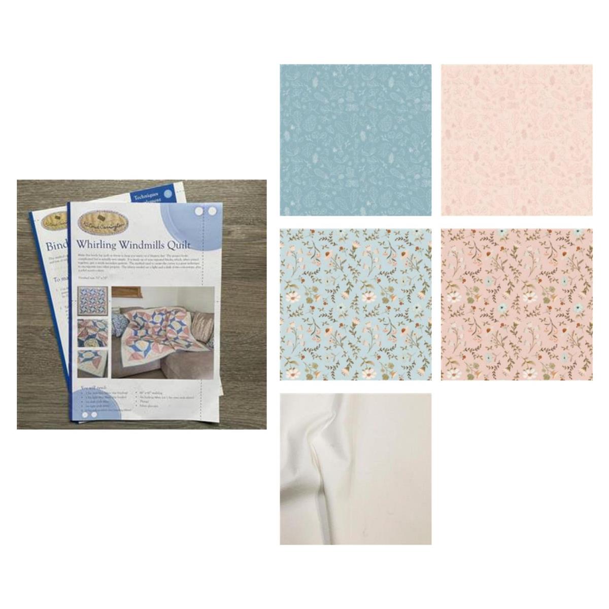 Victoria Carrington's Whirling Windmills Quilt Kit: Instructions & 5.5m ...