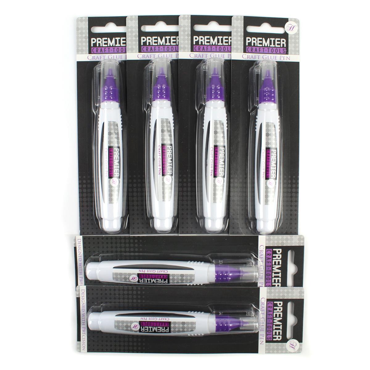 Premier Craft Tools - Craft Glue Pen, 6 x 18ml glue pens, dries clear ...