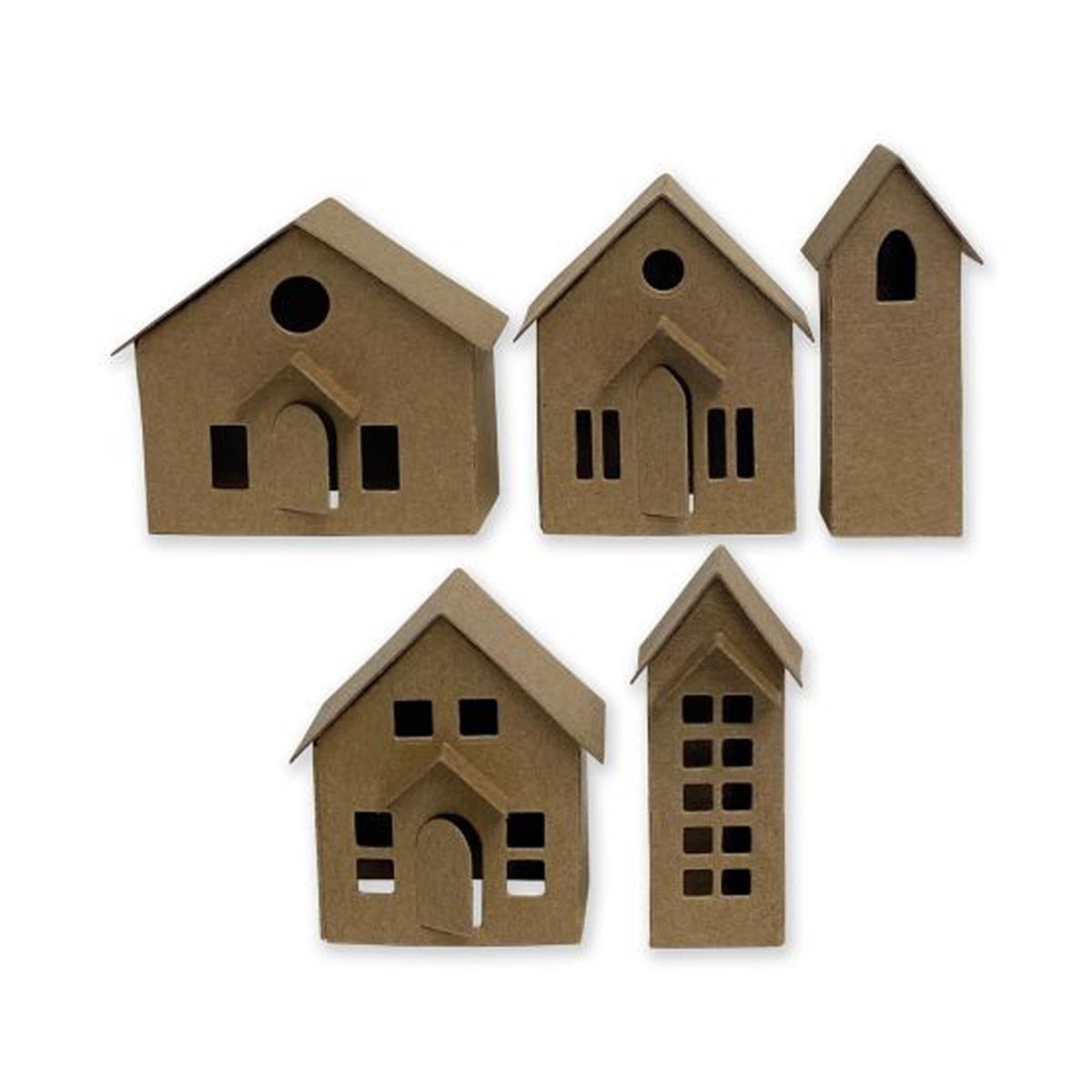 Thinlits Die Set 16PK Paper Village by Tim Holtz | HobbyMaker