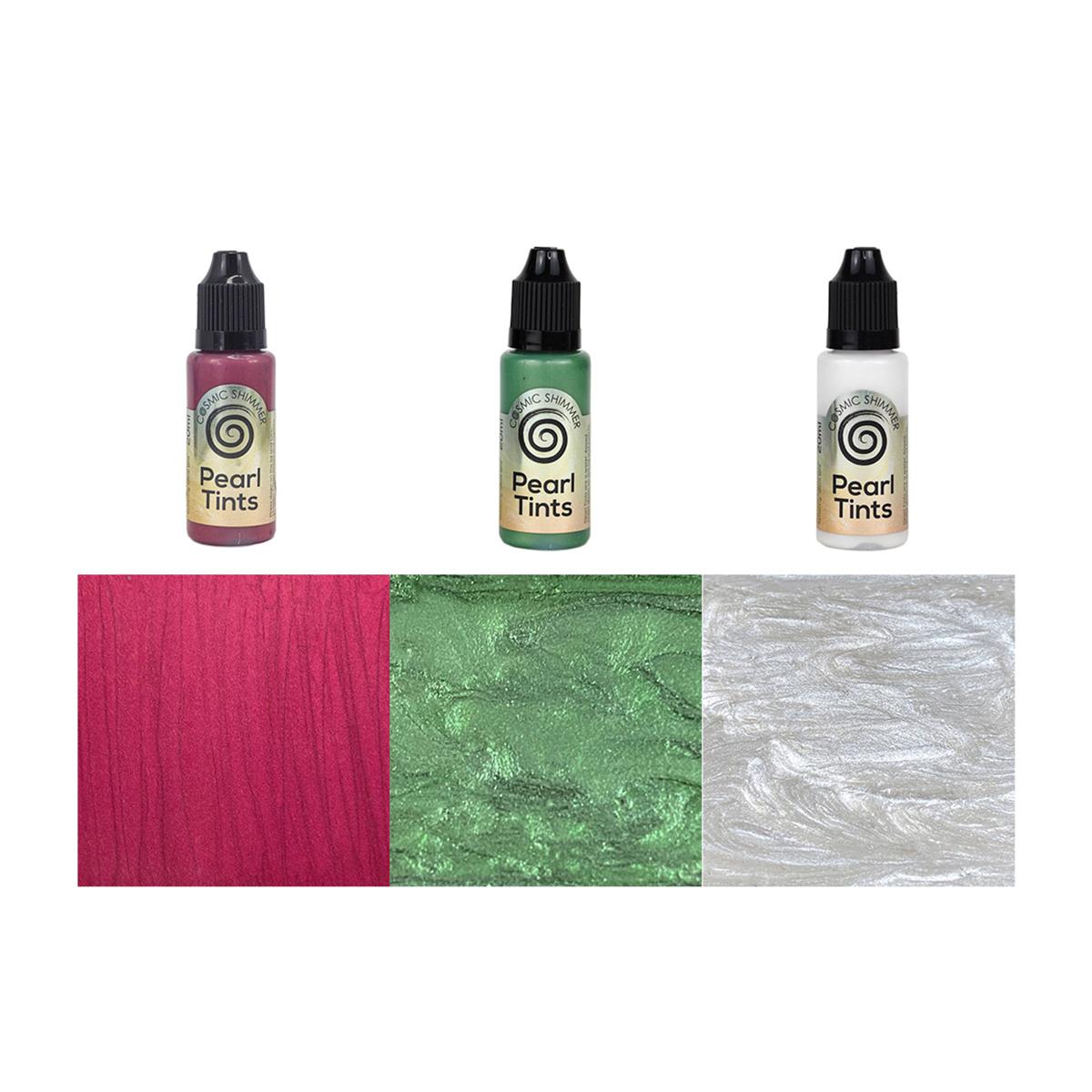 Cosmic Shimmer Pearl Tints - Set of 3 -White Whisper, Heary Red ...