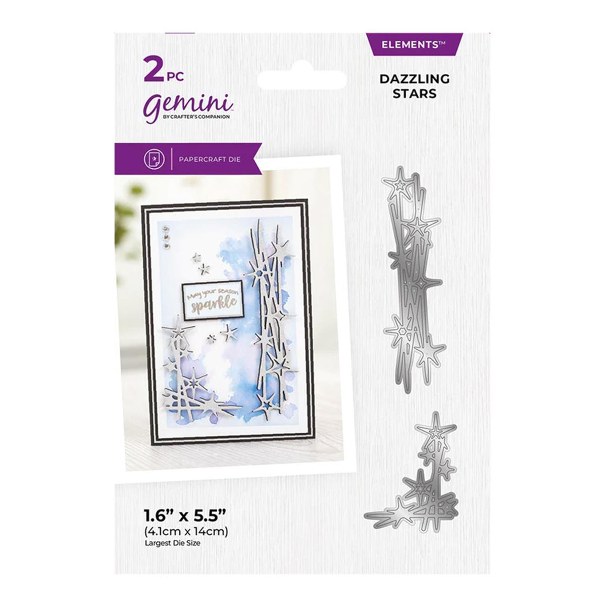 Gemini Scattered Corners & Borders Die - Dazzling Stars | HobbyMaker