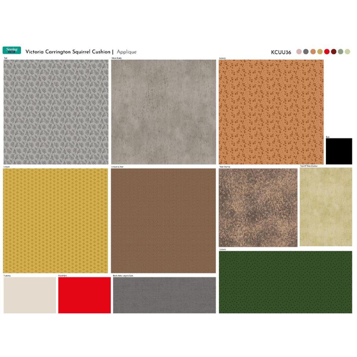 Victoria Carrington's Squirrel Applique Panel | SewingStreet