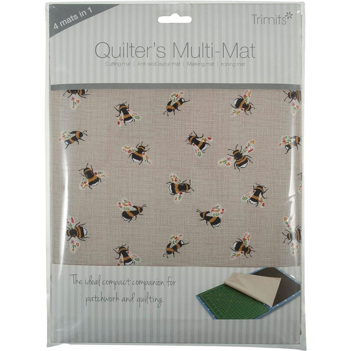 Quilter's Ironing & Cutting Multi-Mat Bees A4 30 x 24cm | SewingStreet
