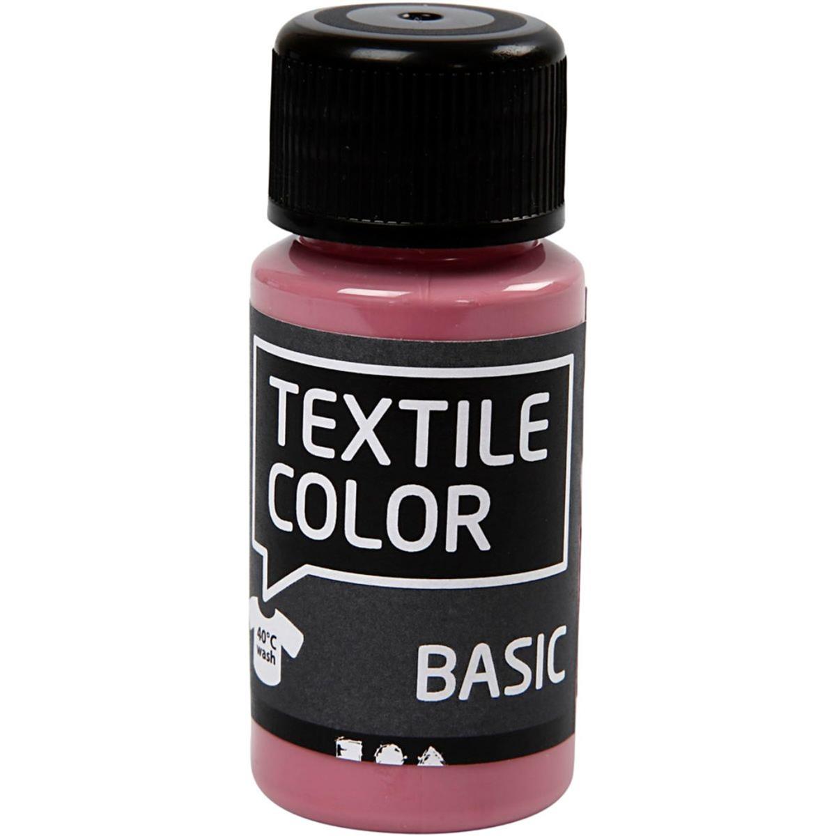 Textile Color Paint, dark rose, 50 ml/ 1 bottle | HobbyMaker