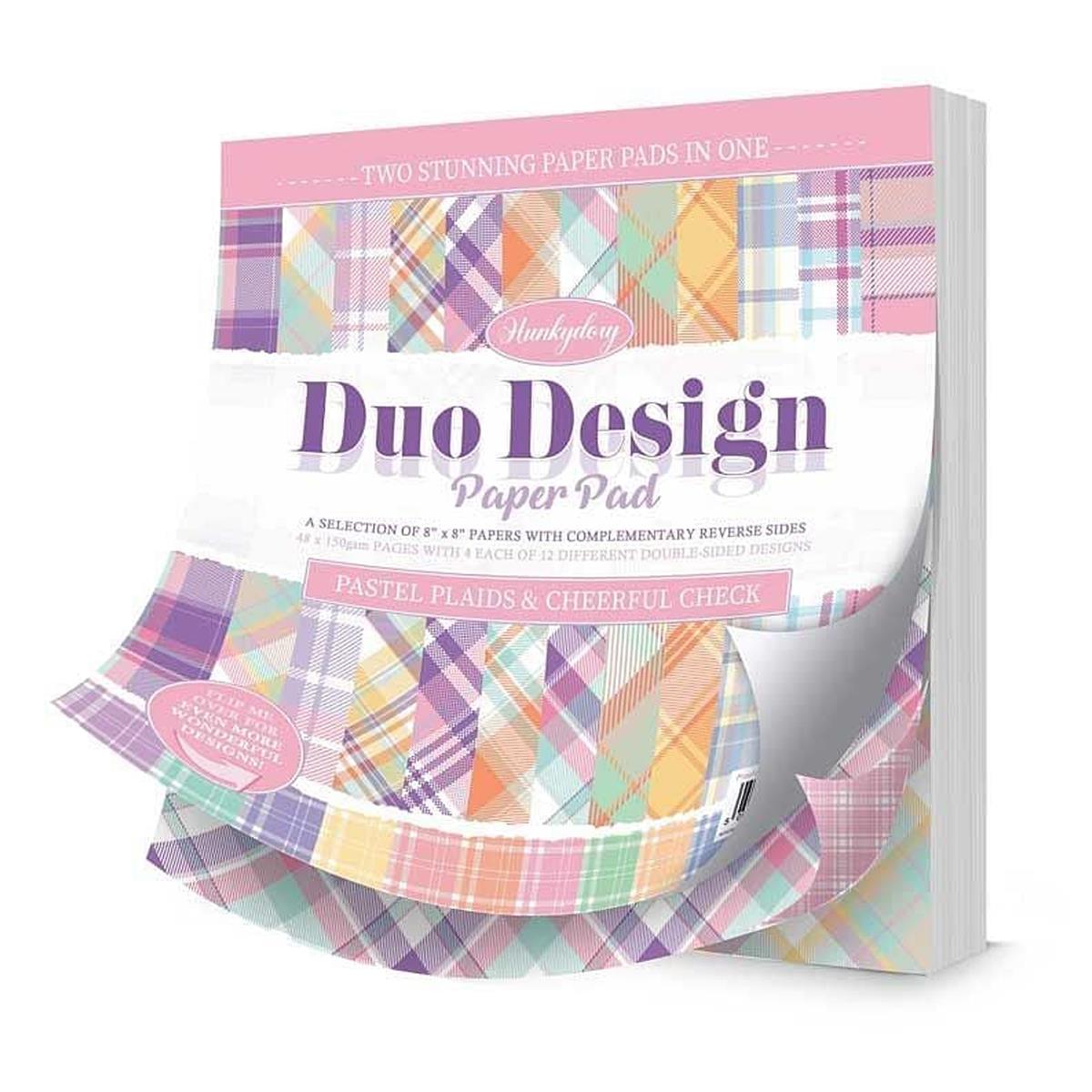 Hunkydory- Duo Design Paper Pads - Pastel Plaids & Cheerful Check ...