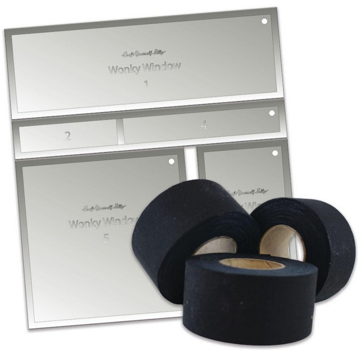 Craft Yourself Silly Wonky Window Template Plus 3 x 1.5 Back in Black ...