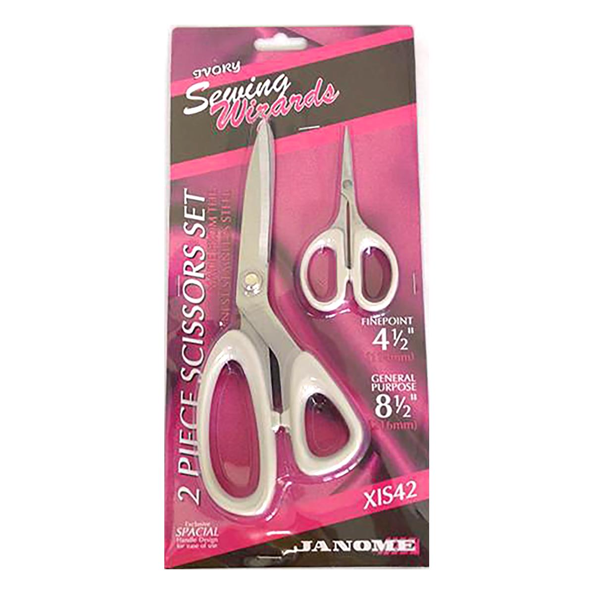 Janome Elna Sewing Wizard Scissor Set (2pcs) | JewelleryMaker
