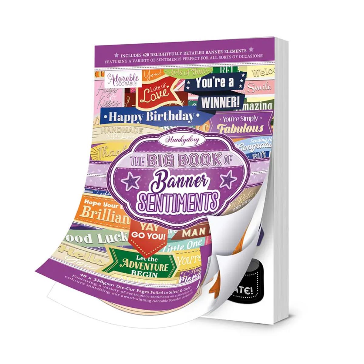 Hunkydory - The Big Book of Banner Sentiments | HobbyMaker