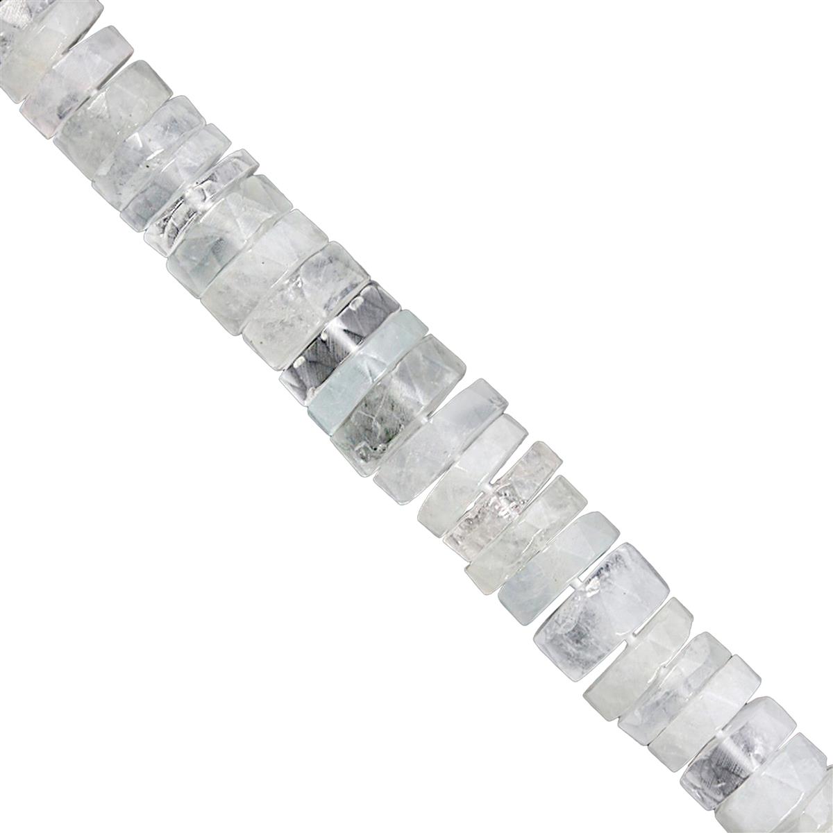 125cts Himalayan Beryl Graduated Faceted Wheel Approx 5.5x2 to 10.5x4 ...