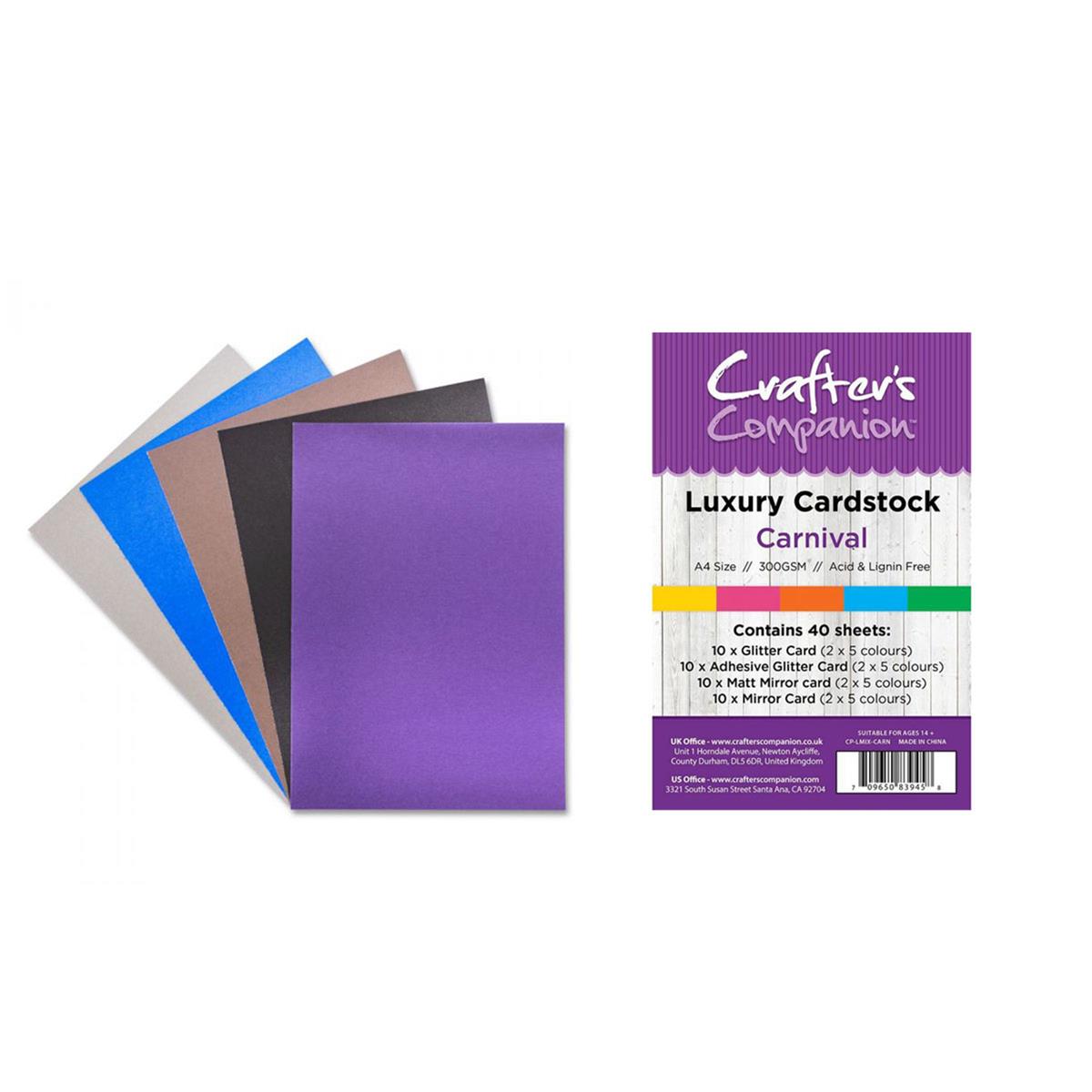 Crafter's Companion Centura Pearl & Luxury Cardstock Bundle - Darks ...