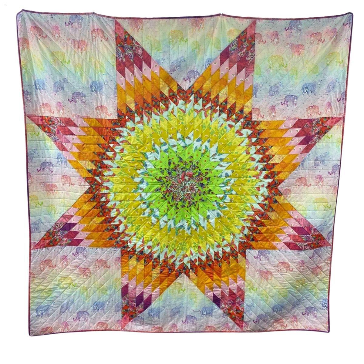 Tula Pink Fancy Fantasy Quilt Kit 215 x 215cm | SewingStreet