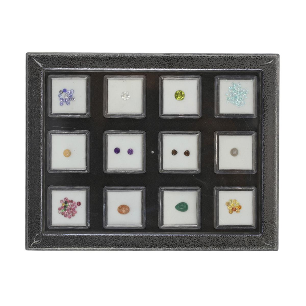 10cts Gemstone Box Tray Including 12 Gemstones | JewelleryMaker