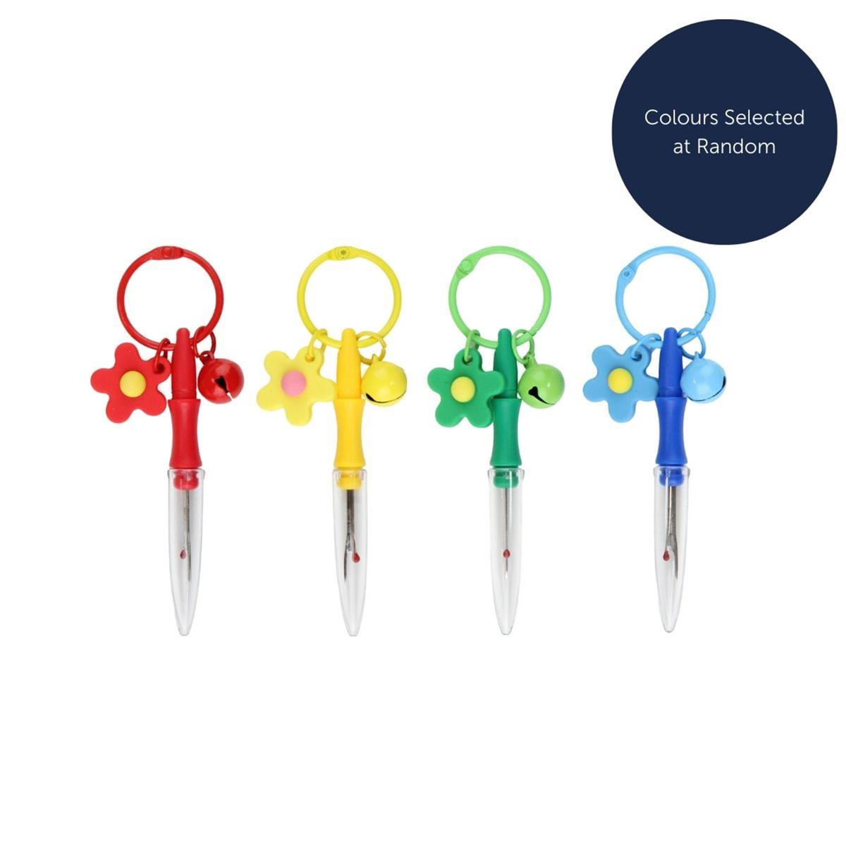 Mini Seam Ripper with Flower Keychain - Colour Selected at Random ...