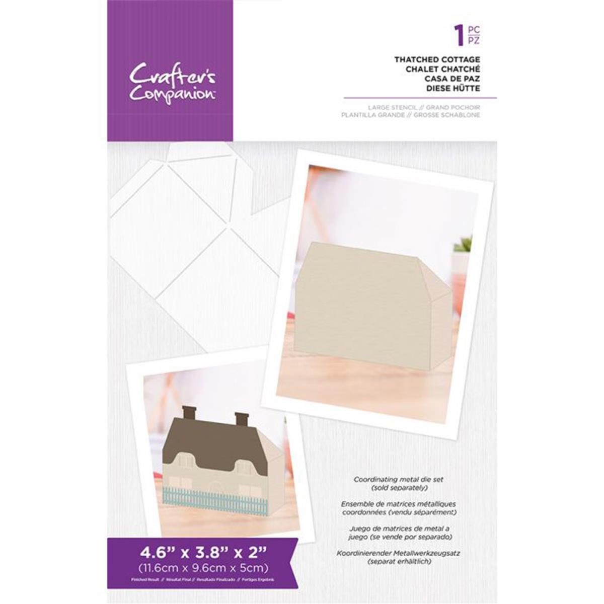 Crafter's Companion Template - Thatched Cottage - 1PC | HobbyMaker
