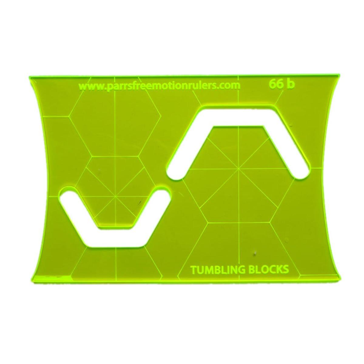 Parrs Ruler 66B Tumbling Blocks Hexi Ruler | SewingStreet