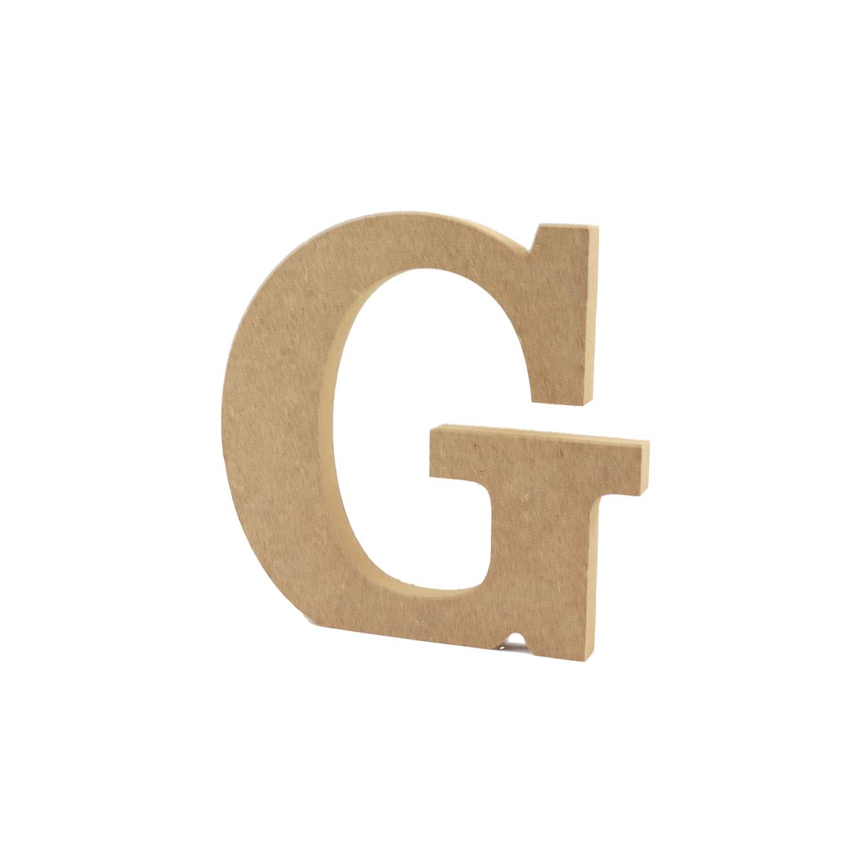 MDF Letter (1pc) - Bare Basics - G | HobbyMaker