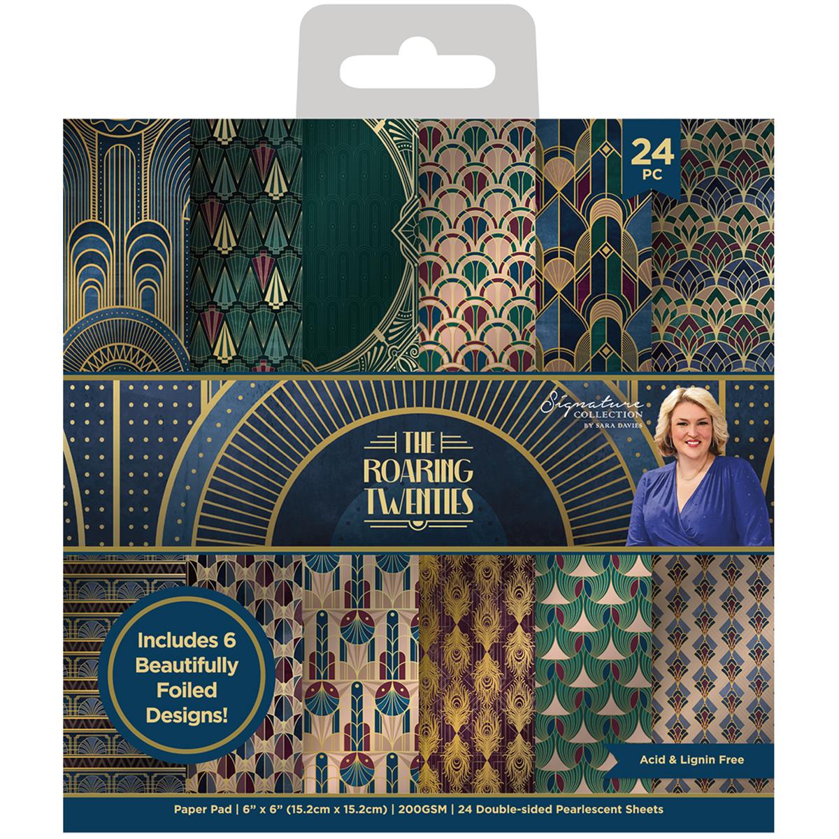Sara Signature - The Roaring 20s - Paper Pad 6x6 - 36 Sheets | HobbyMaker