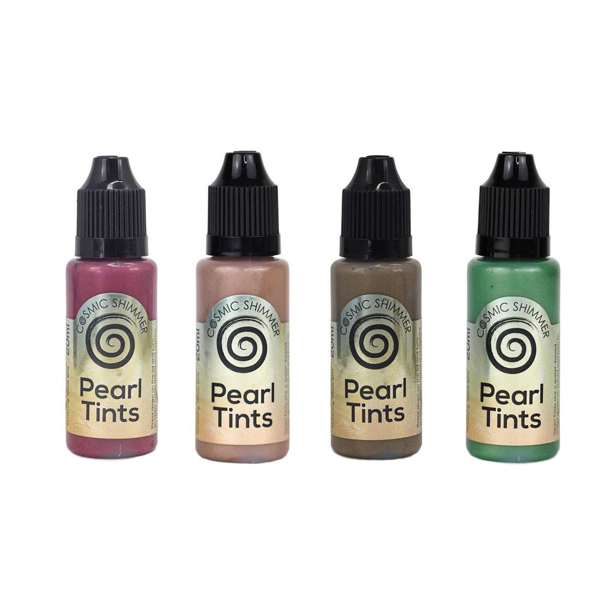 Cosmic Shimmer Pearl Tints - set of 4 - Earth colours | HobbyMaker