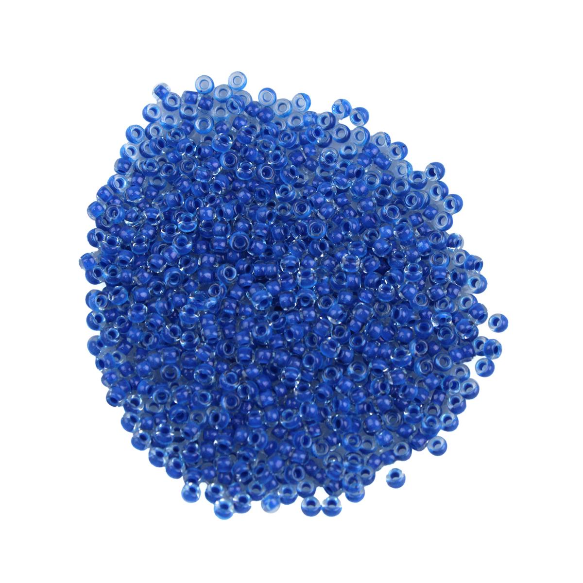 Czech Terra Intensive Lined Blue Seed Beads 11/0 (24GM/TB) | JewelleryMaker