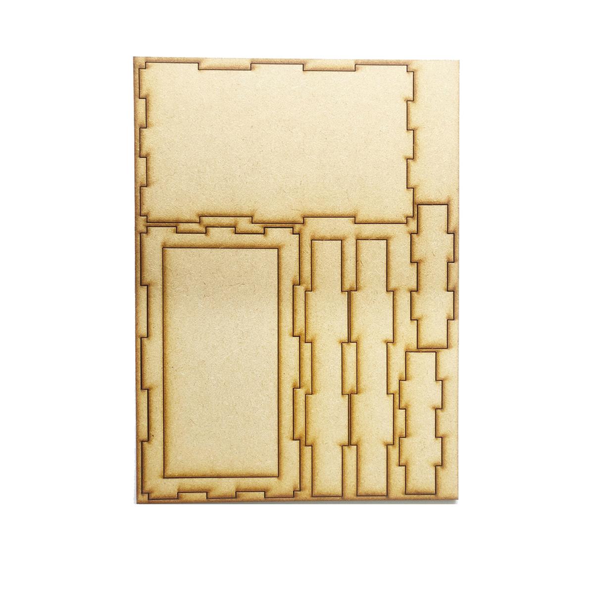 Rectangle Box Frame MDF Kit | HobbyMaker