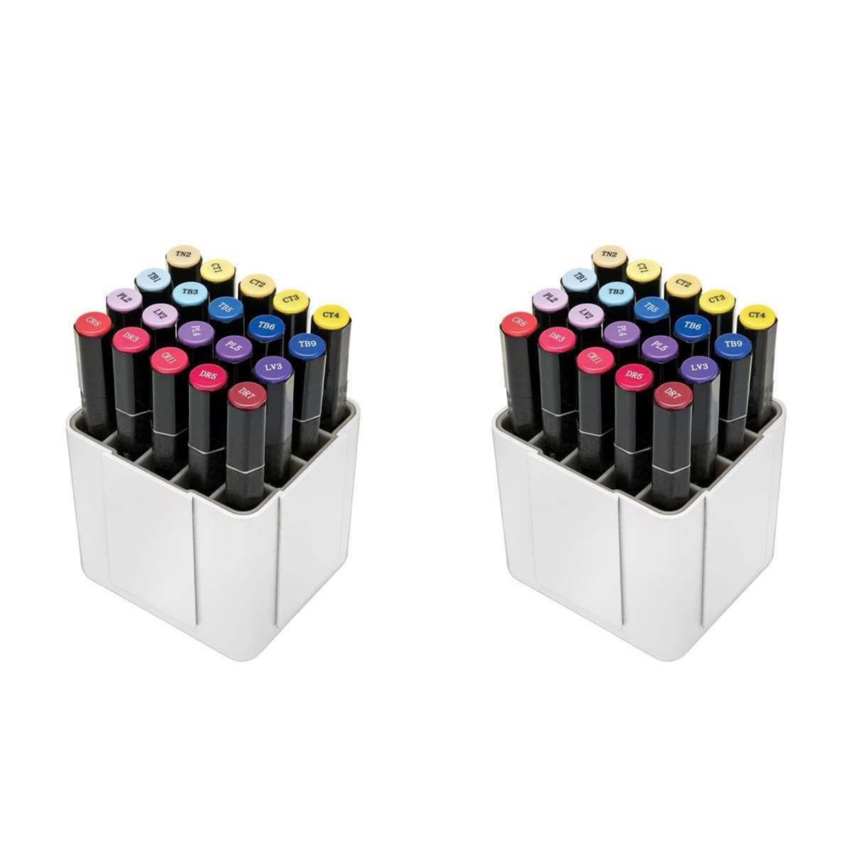 Double Trouble 2x Deflecto Interlocking Pen Storage Organiser ...