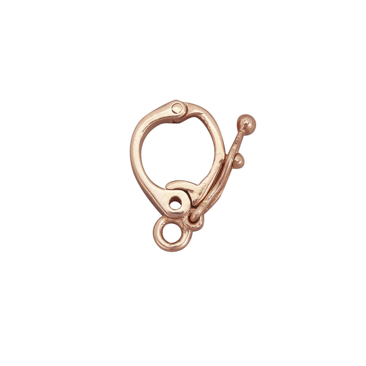 Rose Gold 925 Sterling Silver Bail Clip Approx 14mm Long with 6mm ...