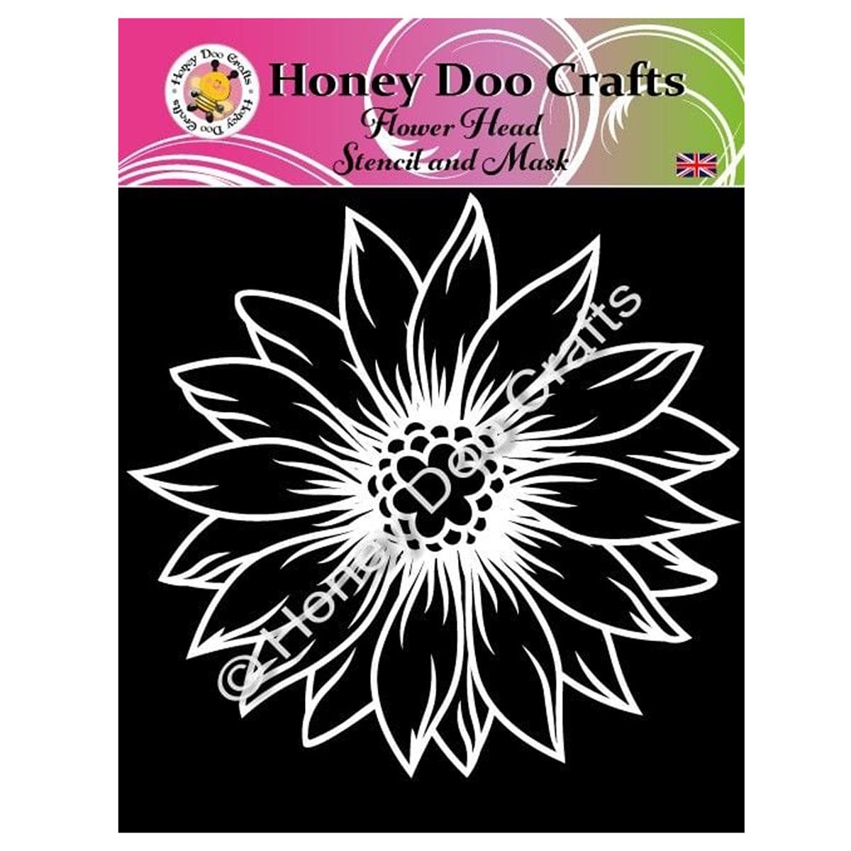 Honey Doo Crafts- Flower Head Stencil and Mask 7 x 7 | HobbyMaker
