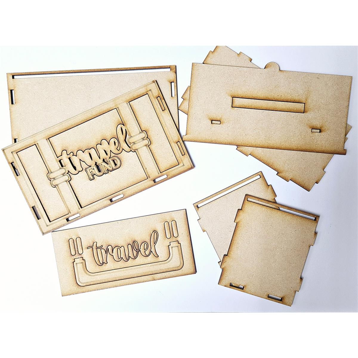 Pearlywinks Travel Fund Money Box MDF kit | HobbyMaker