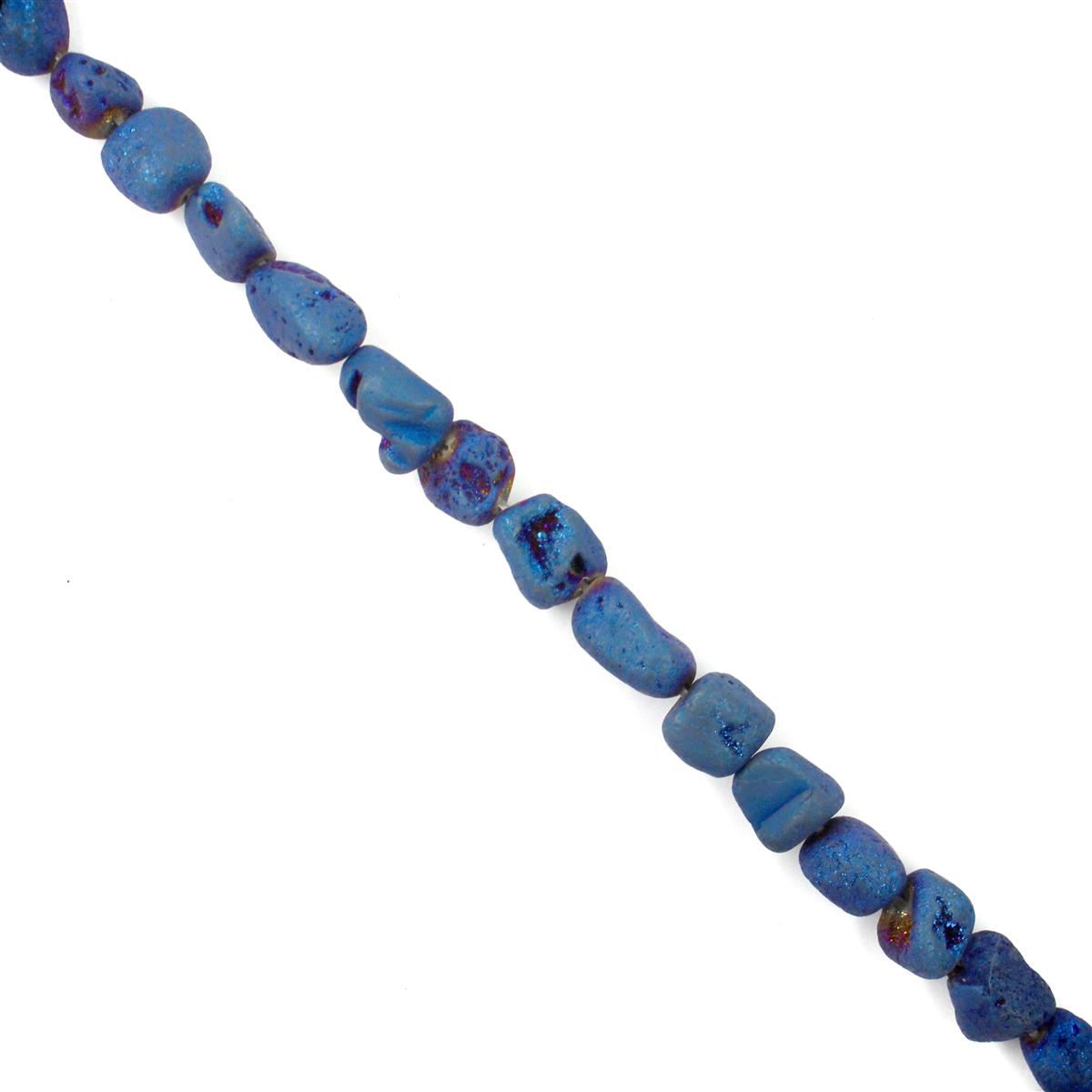 170cts Druzy Navy Blue Quartz Nuggets Approx 8x9 - 12x9mm 38cm ...