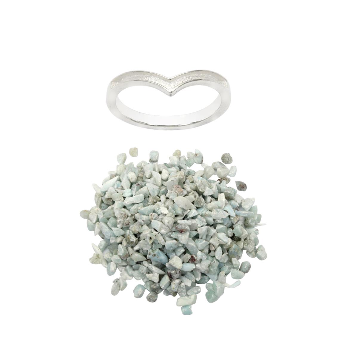 Sterling Silver Arrow Ring Project with Granulated Larimar | JewelleryMaker