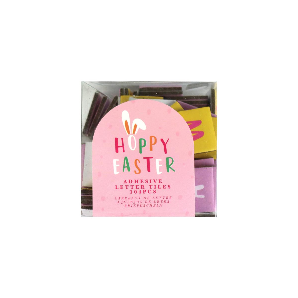 Letter Tiles - Hoppy Easter - 104pcs | HobbyMaker